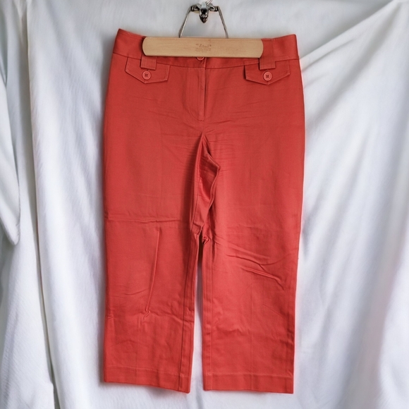 New York & Company | Jeans | Mango Orange Crop Capris Sz 6 By New York ...